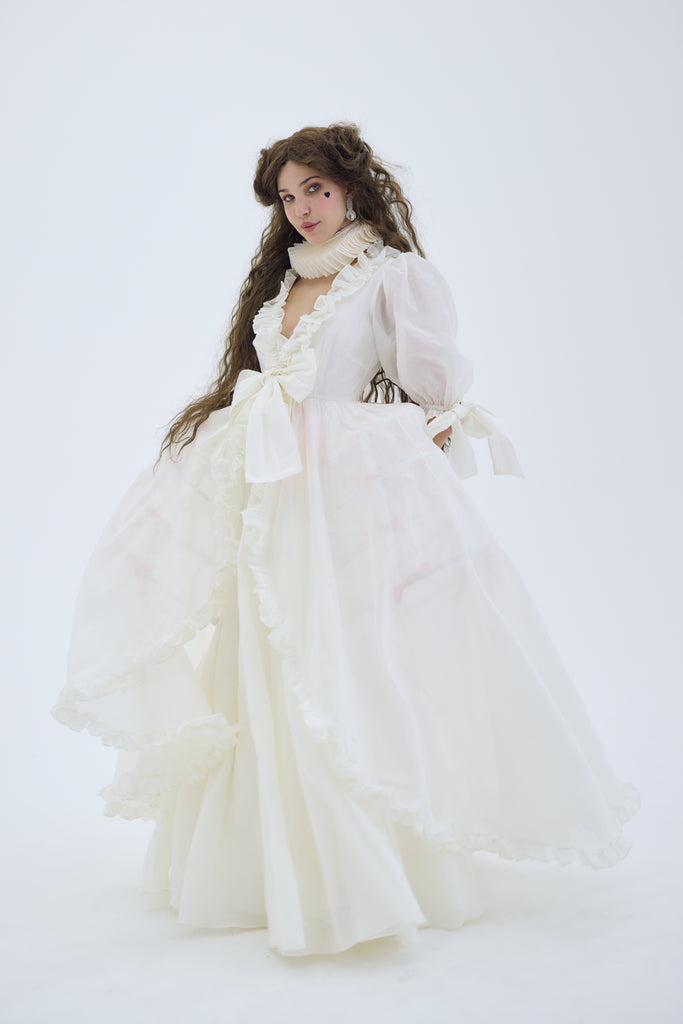 The Ivory Organdy Marie Gown – Selkie