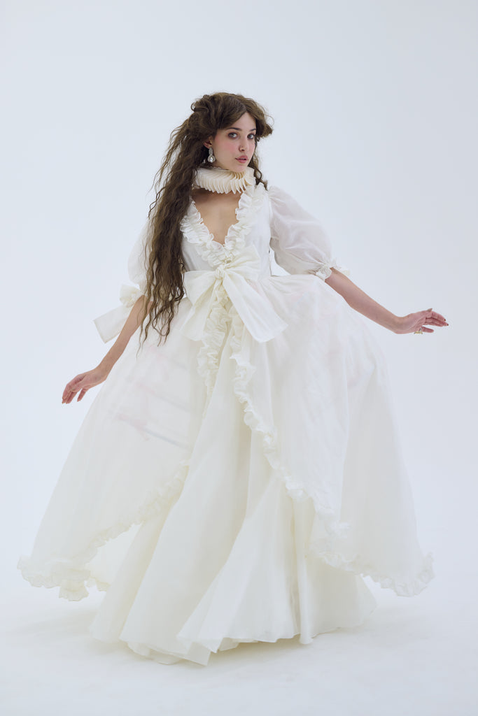 The Ivory Organdy Marie Gown – Selkie