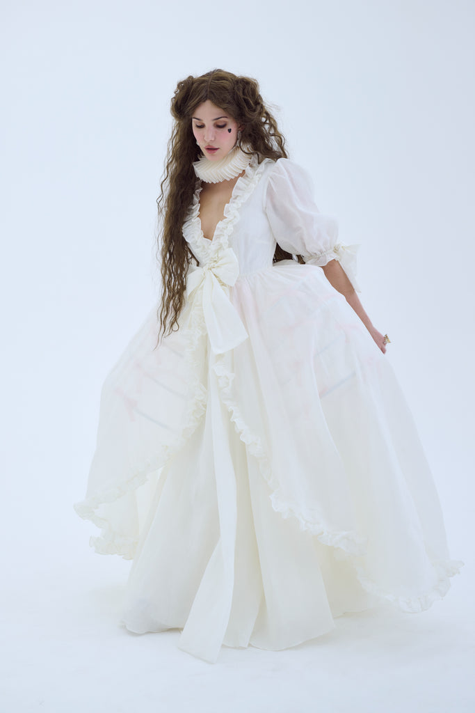 The Ivory Organdy Marie Gown – Selkie