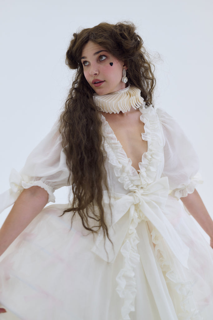 The Ivory Organdy Marie Gown – Selkie