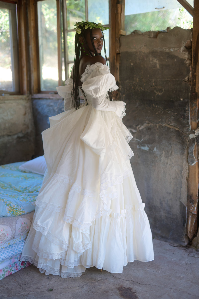The Ivory Silk Organdy Maiden Gown – Selkie