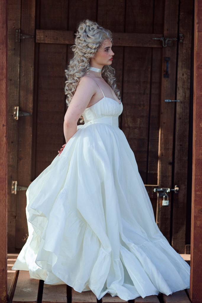 The Ivory Organdy Destination Gown – Selkie