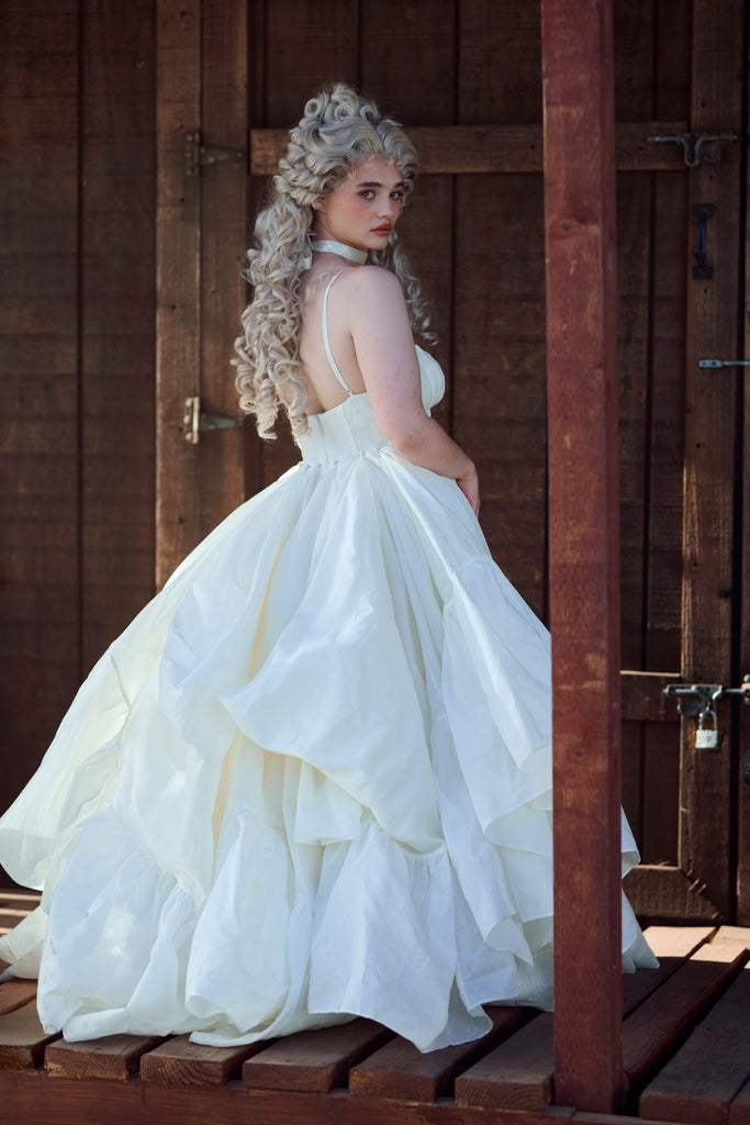 The Ivory Organdy Destination Gown – Selkie