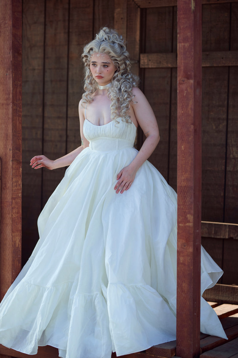 The Ivory Organdy Destination Gown – Selkie