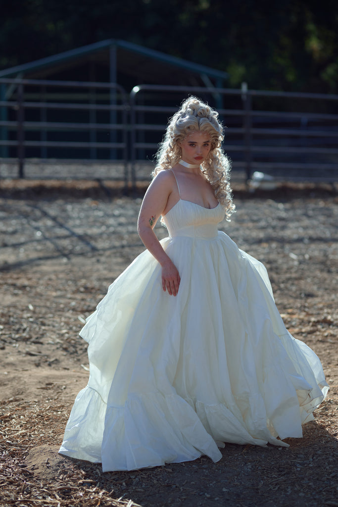 The Ivory Organdy Destination Gown – Selkie