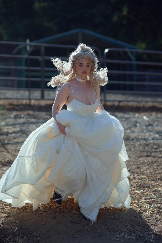 The Ivory Organdy Destination Gown – Selkie